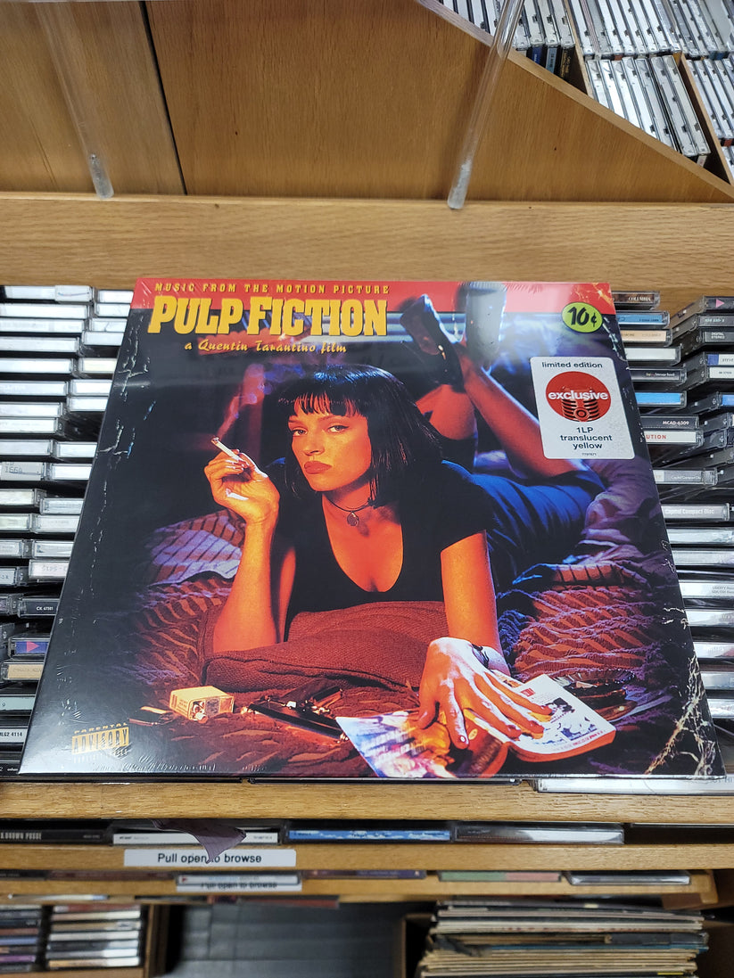 USED: Pulp Fiction soundtrack LP record (yellow vinyl) – Yearbook Records
