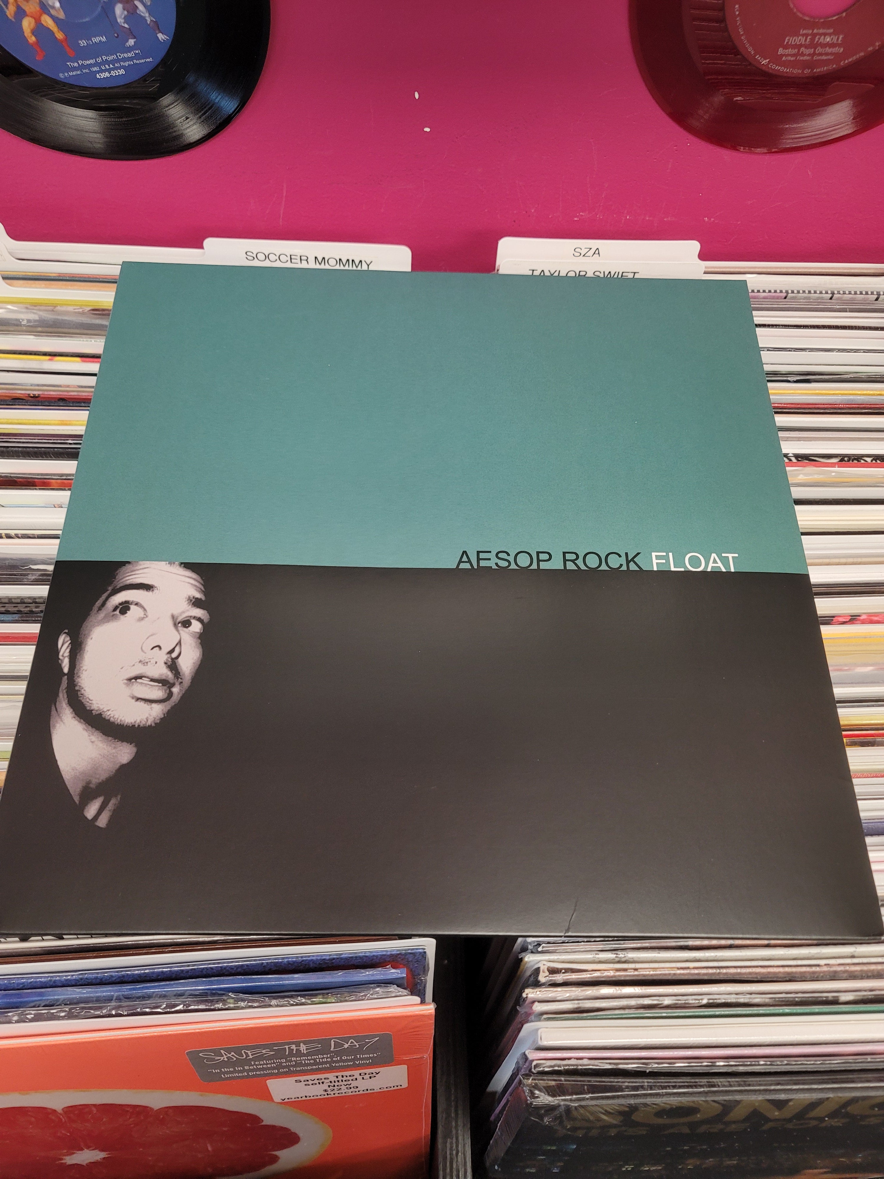 USED: Aesop Rock - Float LP record (green vinyl) – Yearbook Records